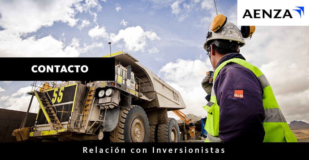 Relación con Inversionistas AENZA | Contactos